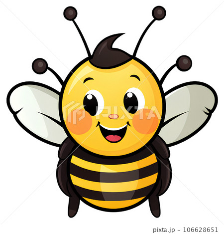 cartoon, isolated, bee, illustration, cute,...のイラスト素材 [106628651] - PIXTA