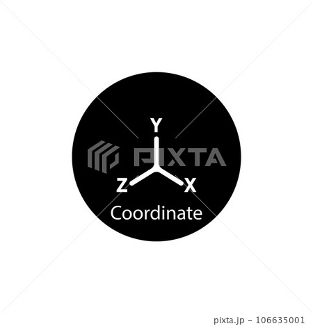 coordinate icon vectorのイラスト素材 [106635001] - PIXTA