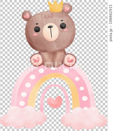 Cute teddy bear baby shower nursery cartoon... - Stock Illustration ...