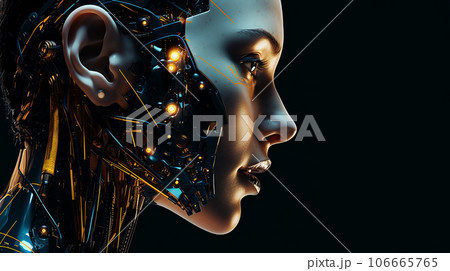 the interaction between humans and robots in...のイラスト素材 [106665765] - PIXTA