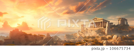 ancient civilizations such as Greek Generative AIのイラスト素材 [106675734 ...