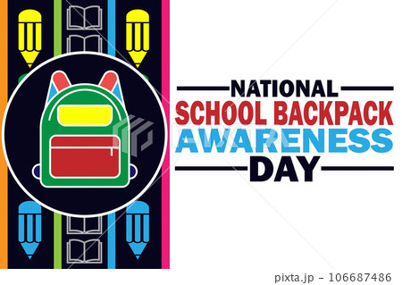 National School Backpack Awareness Dayのイラスト素材 [106687486] - PIXTA