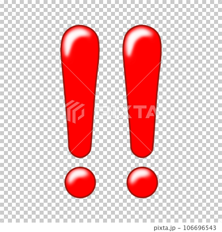 double exclamation mark - Stock Illustration [106696543] - PIXTA