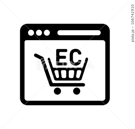ECサイト・通販サイト・オンラインショッピング ベクターアイコンイラストのイラスト素材 [106742910] - PIXTA