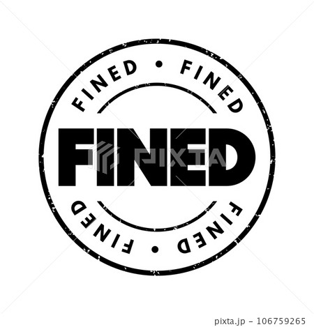 Fined text stamp, concept backgroundのイラスト素材 [106759265] - PIXTA