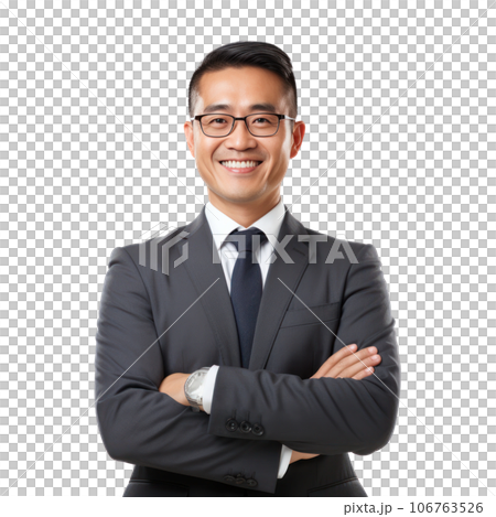 Chinese smiling businessman isolated - Stock Illustration [106763526 ...