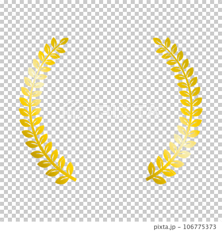 Gold laurel wreath/laurel illustration 03 - Stock Illustration ...