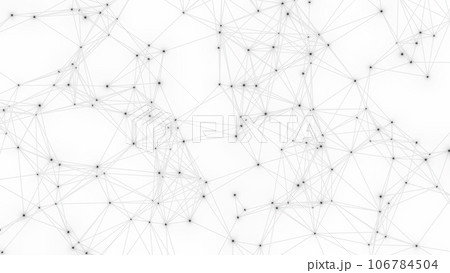 Abstract geometric white background. Plexus...のイラスト素材 [106784504] - PIXTA