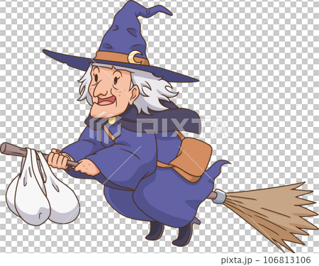 free clipart witch on broomstick