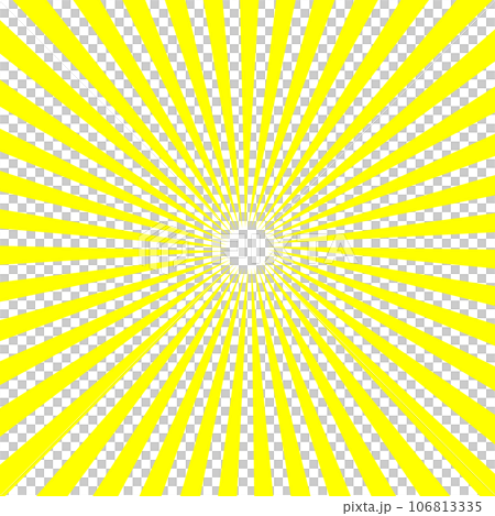 Cute yellow radiation concentrated line 1:1 square - Stock Illustration ...