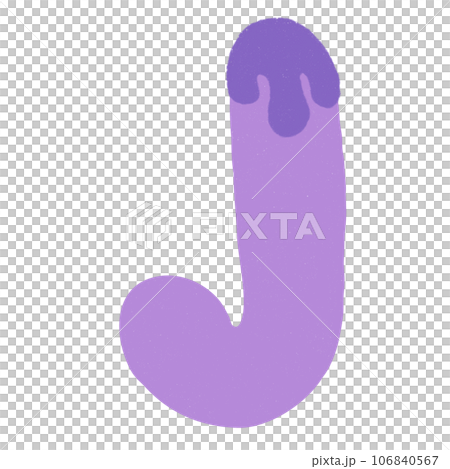 Letter J hand drawn crayons texture - Stock Illustration [106840567 ...