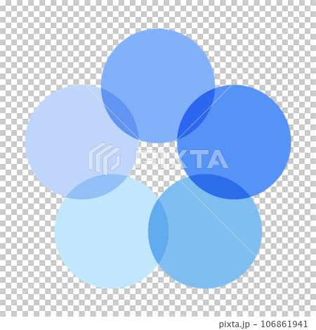 Illustration of five circles - Stock Illustration [106861941] - PIXTA