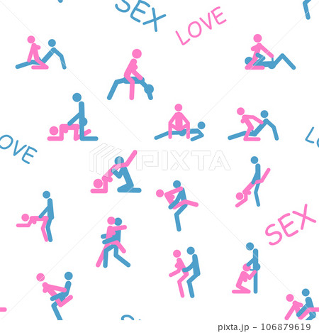 Kama Sutra, seamless pattern, design, poster,...のイラスト素材 [106879619] - PIXTA