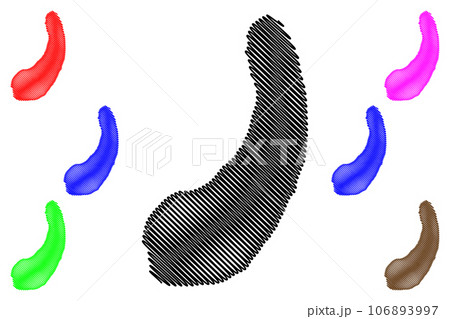 Assumption island (Republic of Seychelles,...のイラスト素材 [106893997] - PIXTA