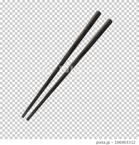 wooden chopsticks on white background - Stock Illustration [106903312 ...