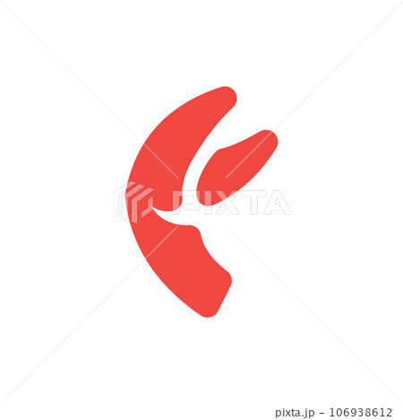 Crab hand claw modern creative logo designのイラスト素材 [106938612] - PIXTA
