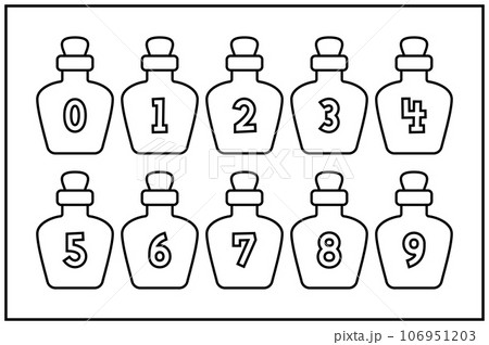 Versatile Collection of Potion Numbers for...のイラスト素材 [106951203] - PIXTA