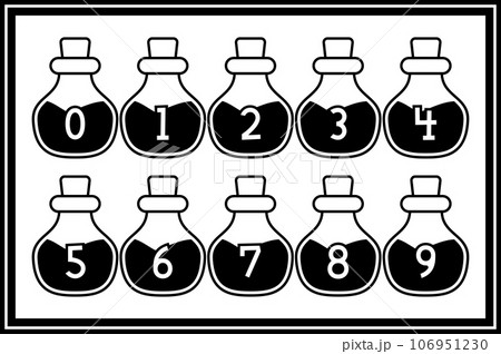 Versatile Collection of Potion Numbers for...のイラスト素材 [106951230] - PIXTA