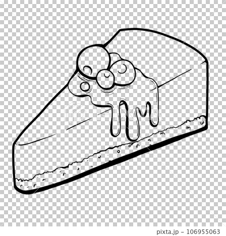 blueberry cheesecake lineのイラスト素材 [106955063] - PIXTA