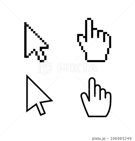 Mouse Hand Icon Vector