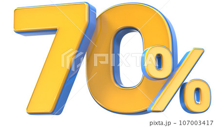 golden letter 70 in goldのイラスト素材 [107003417] - PIXTA