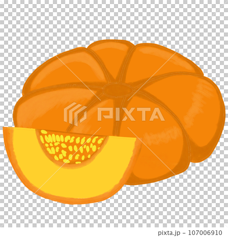pumpkin, cartoon, vegetable - Stock Illustration [107006910] - PIXTA