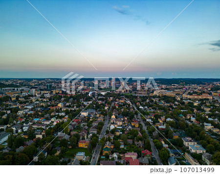 Zverynas district and Vingis park. Vilnius,...の写真素材 [107013499] - PIXTA