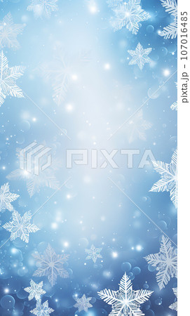 Christmas abstract holiday background with snow...のイラスト素材 [107016485 ...