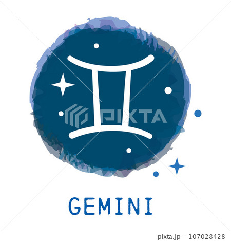Blue Gemini Symbol