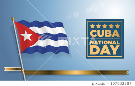Cuba National Day, celebration template bannerのイラスト素材 [107032287] - PIXTA