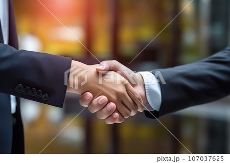 Successful Business Partnership Handshake...のイラスト素材 [107037625] - PIXTA