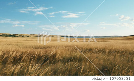 nature midwest tallgrass prairie ai generatedのイラスト素材 [107058351] - PIXTA