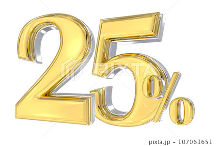 golden letter 25 with gold textureのイラスト素材 [107061651] - PIXTA