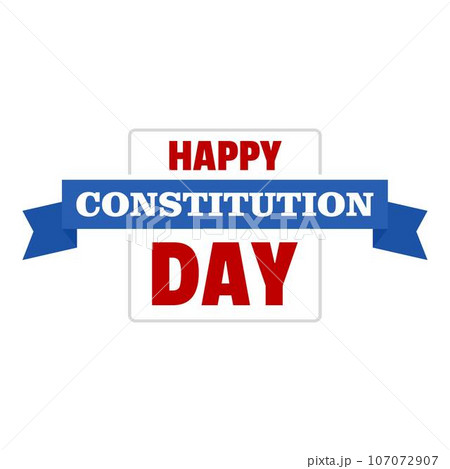 Constitution day logo icon. Flat illustration...のイラスト素材 [107072907] - PIXTA