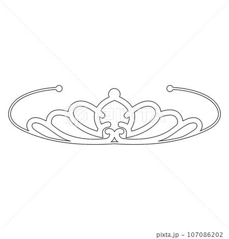 bride crown icon vector template designのイラスト素材 [107086202] - PIXTA