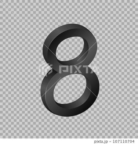 Number isometric figure mathematical symbol on...のイラスト素材 [107110704 ...