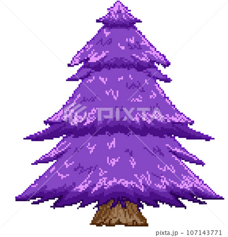 Purple pine treeのイラスト素材 [107143771] - PIXTA