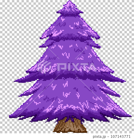 Purple pine treeのイラスト素材 [107143771] - PIXTA