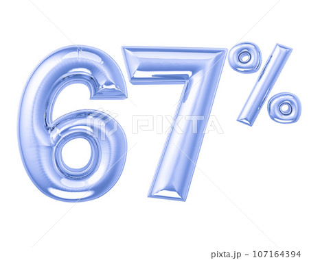 3d rendering blue metal numberのイラスト素材 [107164394] - PIXTA