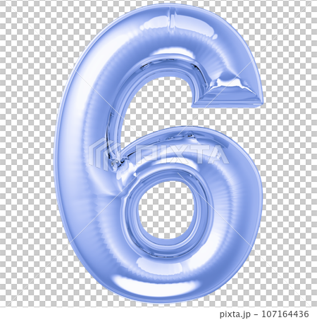 3d rendering blue metal numberのイラスト素材 [107164436] - PIXTA