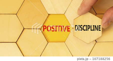 Positive discipline symbol. Concept words...の写真素材 [107188256] - PIXTA
