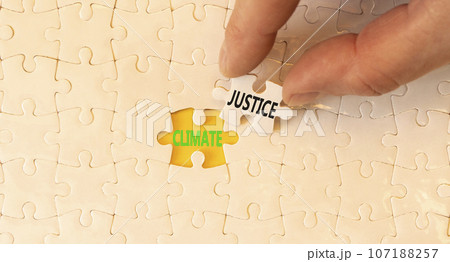 Climate justice symbol. Concept words Climate...の写真素材 [107188257] - PIXTA
