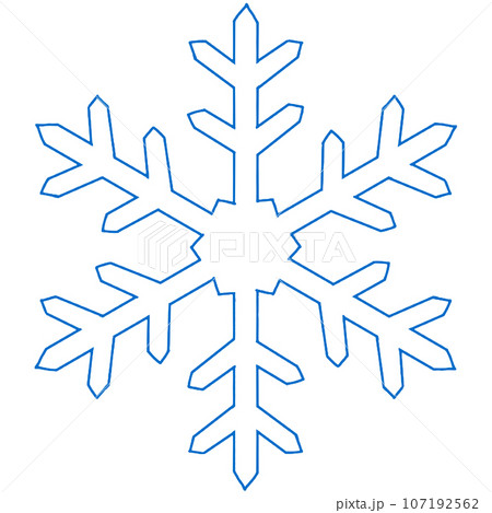 Blue Snowflake Drawing