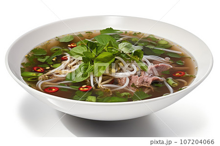 Pho Bo Soup, Traditional Vietnamese Meat Broth...のイラスト素材 [107204066 ...