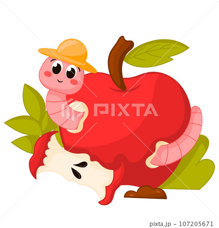 Apple Worm Clip Art
