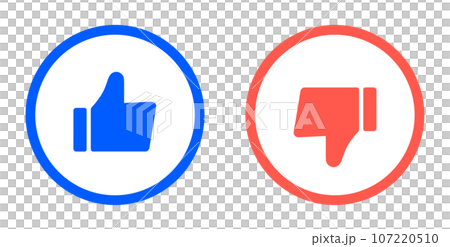 Simple good and bad marks - Stock Illustration [107220510] - PIXTA