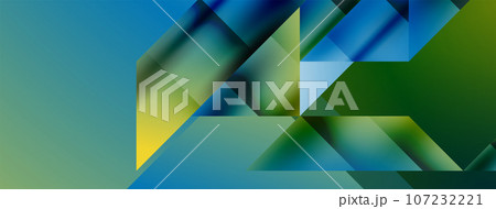 Captivating vector abstraction. Triangles...のイラスト素材 [107232221] - PIXTA