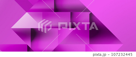 Vivid abstraction unfolds. Triangles in...のイラスト素材 [107232445] - PIXTA
