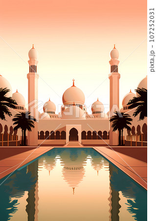 Illustration Of The Beautiful City Of Abu のイラスト素材 107252031 Pixta