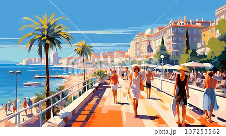 Illustration of beautiful view of the city of...のイラスト素材 [107253562] - PIXTA